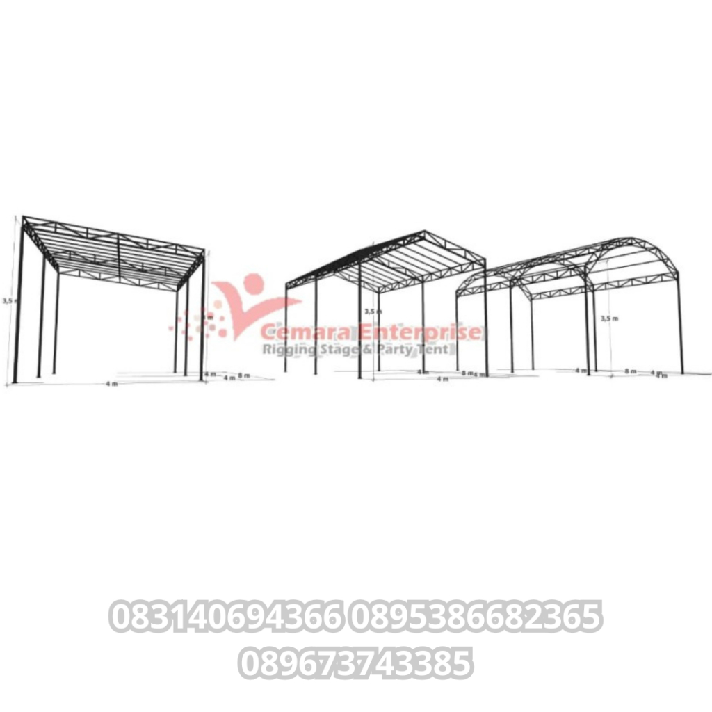 Jual JASA BUAT/PRODUKSI RANGKA TENDA UKURAN 4X6 | Shopee Indonesia
