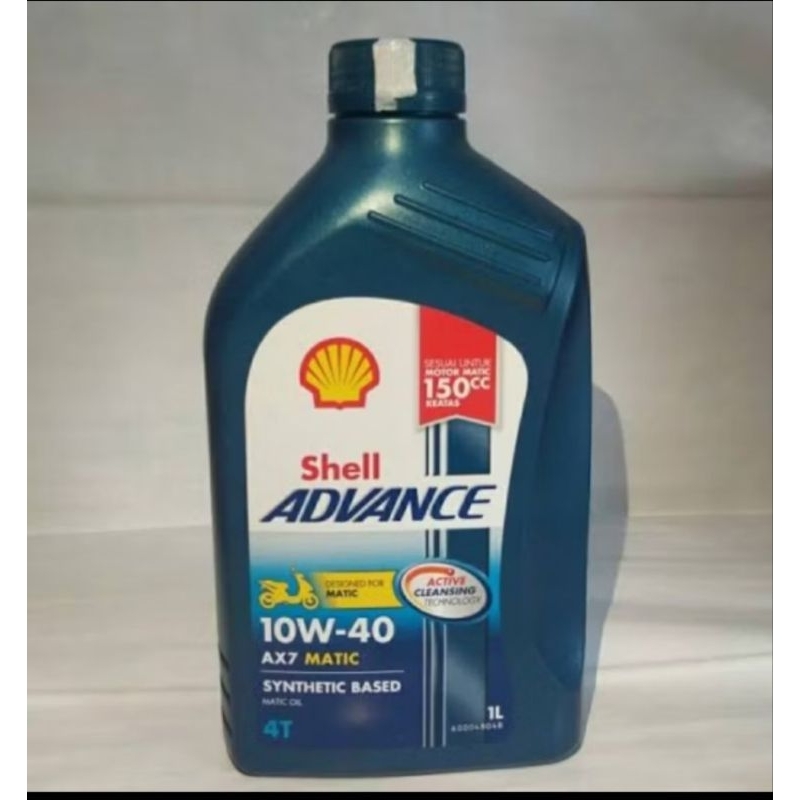 Jual OLI SHELL AX7 MATIC 10W-40 | 1 liter ( untuk motor PCX. Nmax ...