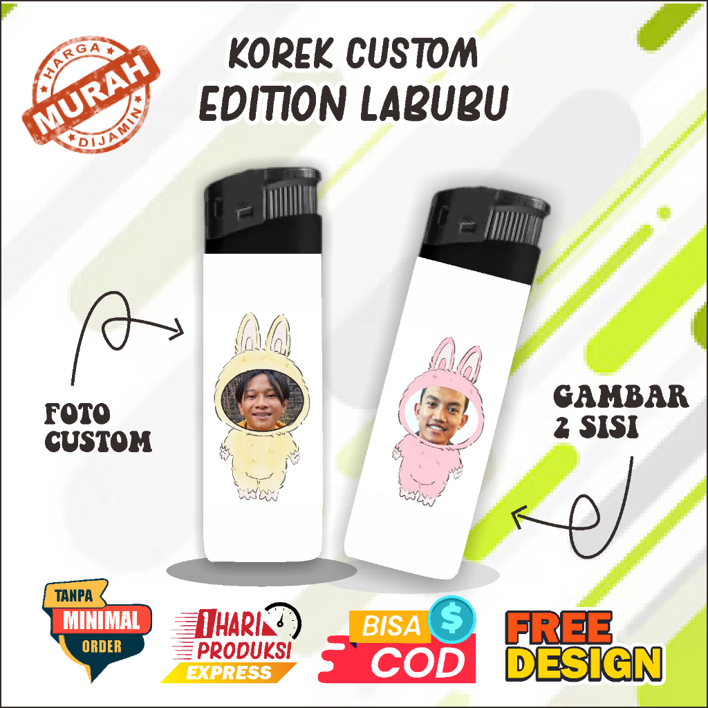 Jual KOREK API CUSTOM LABUBU / KOREK API UNIK / KOREK API CUSTOM FOTO ...