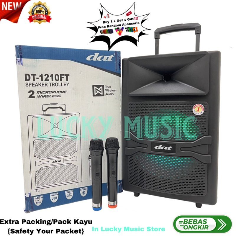 Jual Speaker Portable wireless DAT DT 1210 FT Original 12 Inch dat 1210 ...
