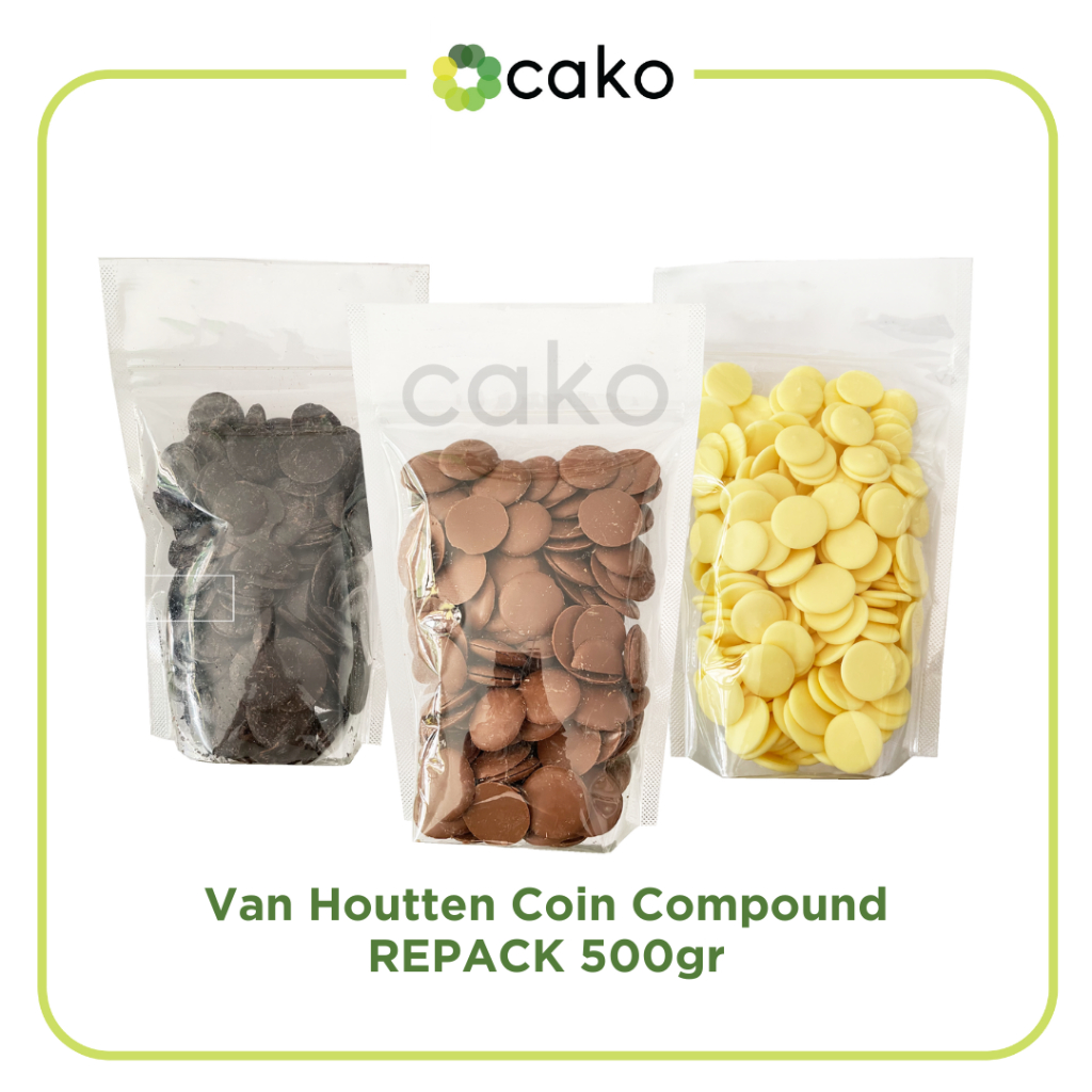 Jual (REPACK) Van Houtten Profesional Chocolate Coin Compound 500gr ...