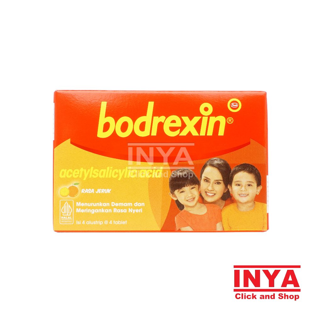 Jual Bodrexin Acetylsalicylic Acid Menurunkan Demam Rasa Jeruk isi 4 ...