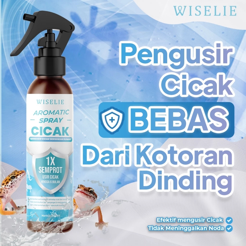 Jual Wiselie Aromatic Spray Cicak Pengusir Cicak 250ml | Shopee Indonesia