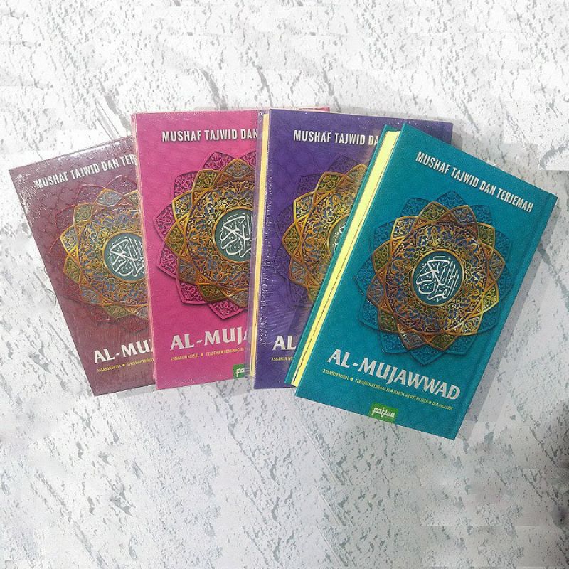Jual AL QURAN TERJEMAH DAN TAJWID WARNA AL-MUJAWWAD UKURAN A6 10X14 CM ...