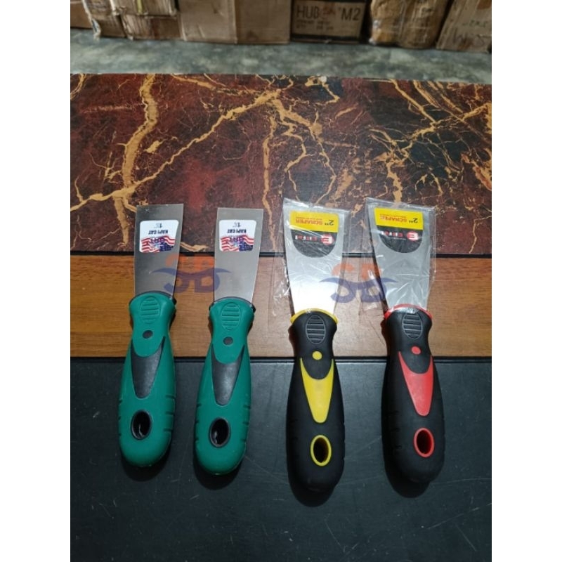 Jual Skrap Besi gagang fiber / Pisau dempul gagang karet / Kape Scaper ...