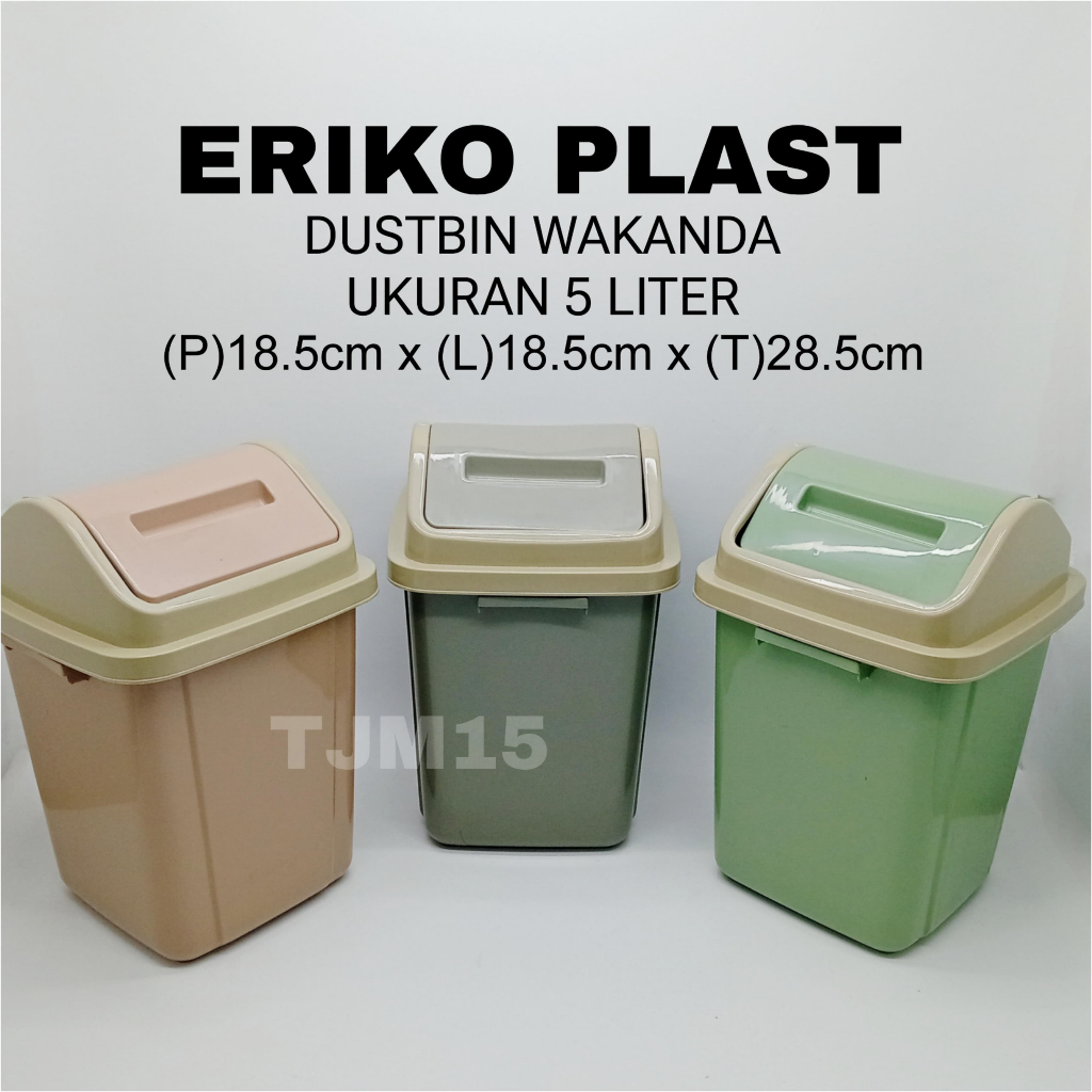 Jual ERIKO - Tempat Sampah 5L WAKANDA Tong Sampah Mini 5L Tutup Goyang SOFT SERIES | Shopee ...
