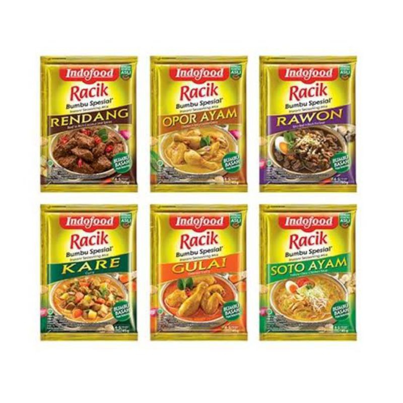 Jual Indofood Racik Bumbu Spesial Rawon Rendang Opor Soto | Shopee ...