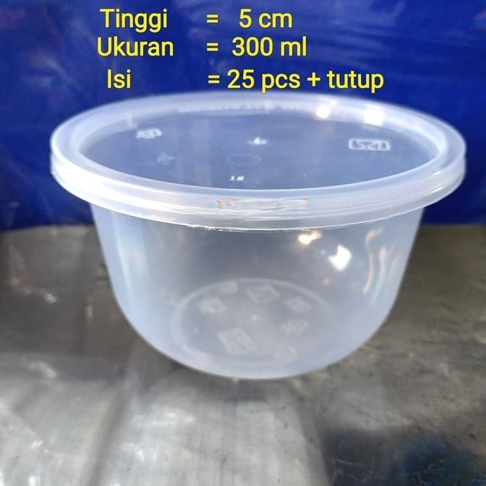 Jual thinwall bulat 300 ml / bowl 300 ml / mangkok bulat / mangkok plastik | Shopee Indonesia