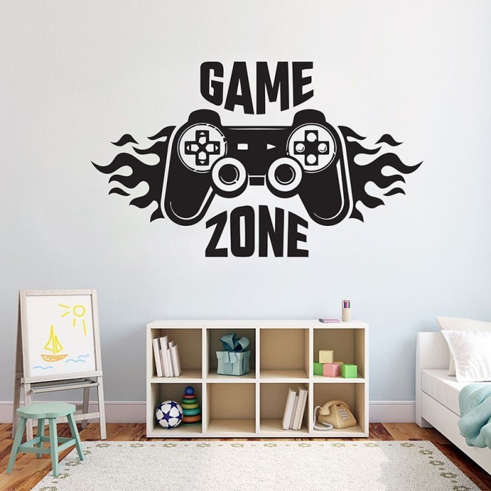 Jual Wall Cutting Stiker Dinding Gamer Dinding Makan Tidur Permainan ...