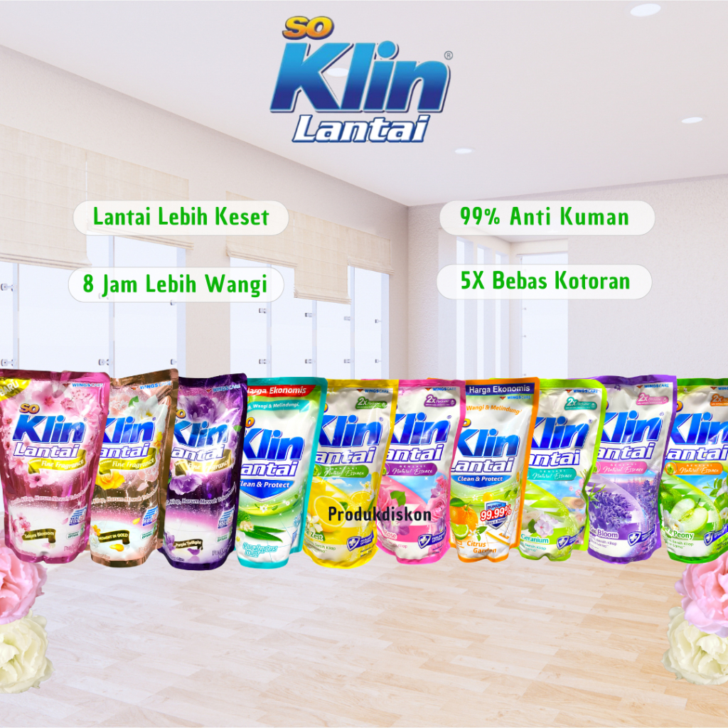 Jual SO KLIN Pembersih Lantai / SOS Pembersih Lantai Refill 700 - 780ML ...