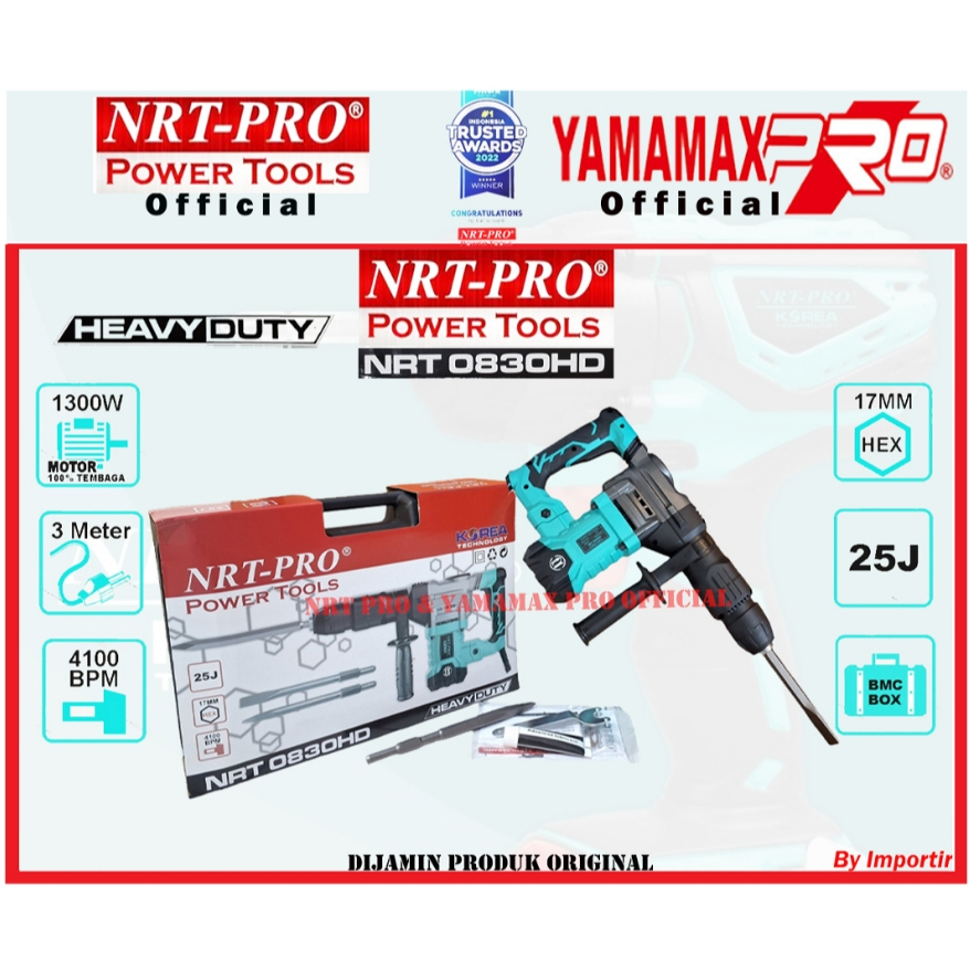 Jual NRT-PRO 0830 HD Bor Bobok Jack Hammer Drill Beton Tembok Aspal ...