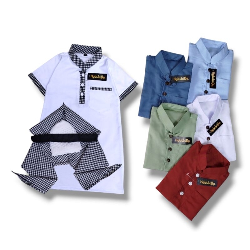 Jual BAJU GAMIS JUBAH KOKO BAYI SET SORBAN 0-2 TAHUN JUBAH BAYI NEWBORN ...