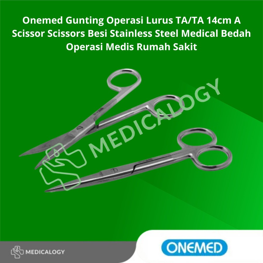 Jual Onemed Gunting Operasi Lurus TA/TA 14cm A Scissor Scissors Besi ...