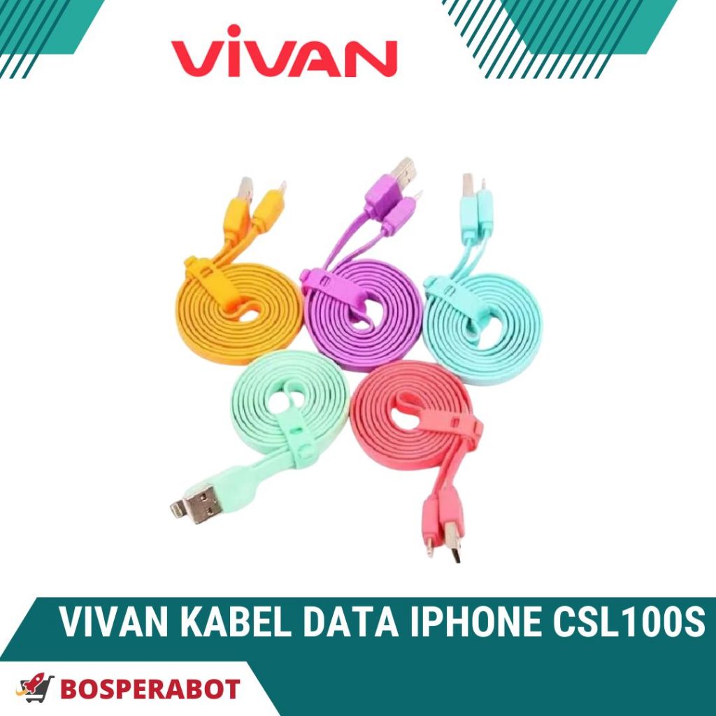 Jual VIVAN KABEL DATA IPHONE CSL100S PER/PCS LIGHTNING DATA CABLE For ...
