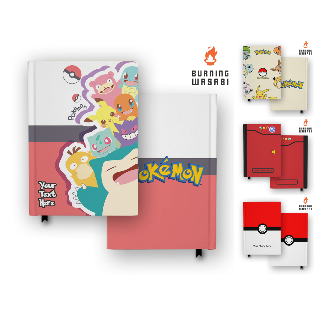 Jual Notebook Buku Pokemon Pokeball Pokedex Anime Hardcover Agenda ...
