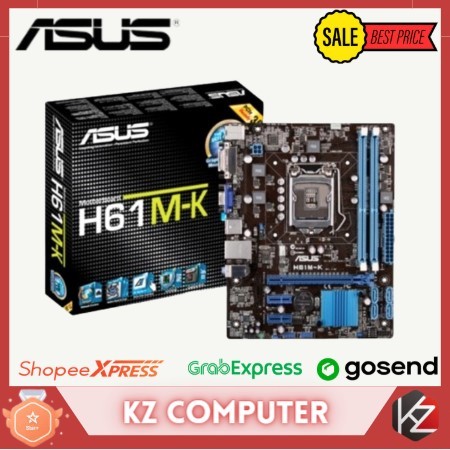 Jual Mainboard Asus H61M-K Socket 1155 | Shopee Indonesia