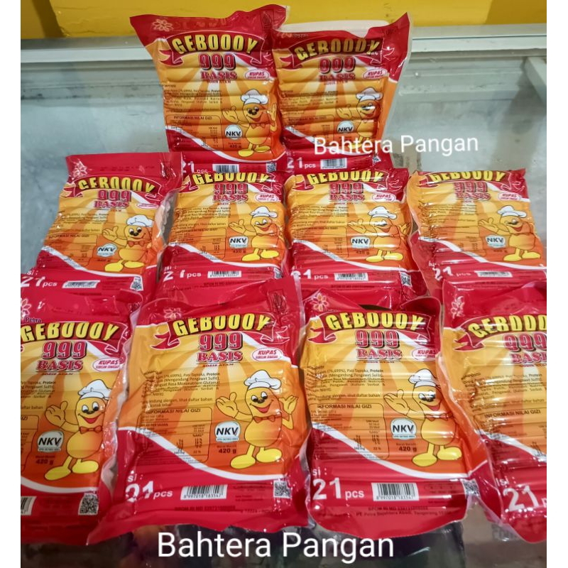 Jual Geboy 999 Basis Sosis Ayam isi 21pc 420gram | Sosis Ayam Geboy ...