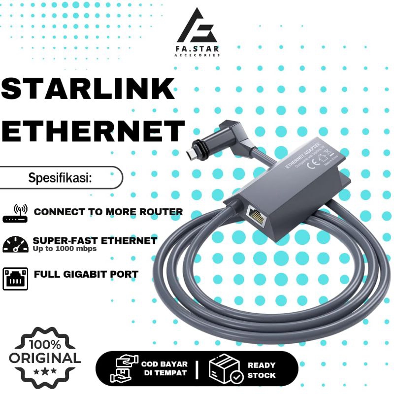 Jual STARLINK ETHERNET LAN ADAPTER ORIGINAL | Shopee Indonesia