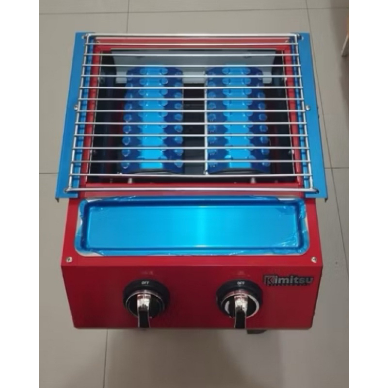 Jual Grill BBQ Duo Kompor Bakaran Sosis 2 Tungku Kompor Gas Pemanggang ...