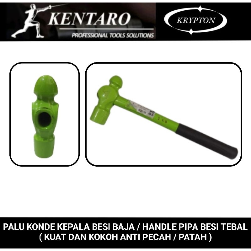 Jual Kentaro palu konde kepala besi baja ( handle pipa besi tebal anti ...