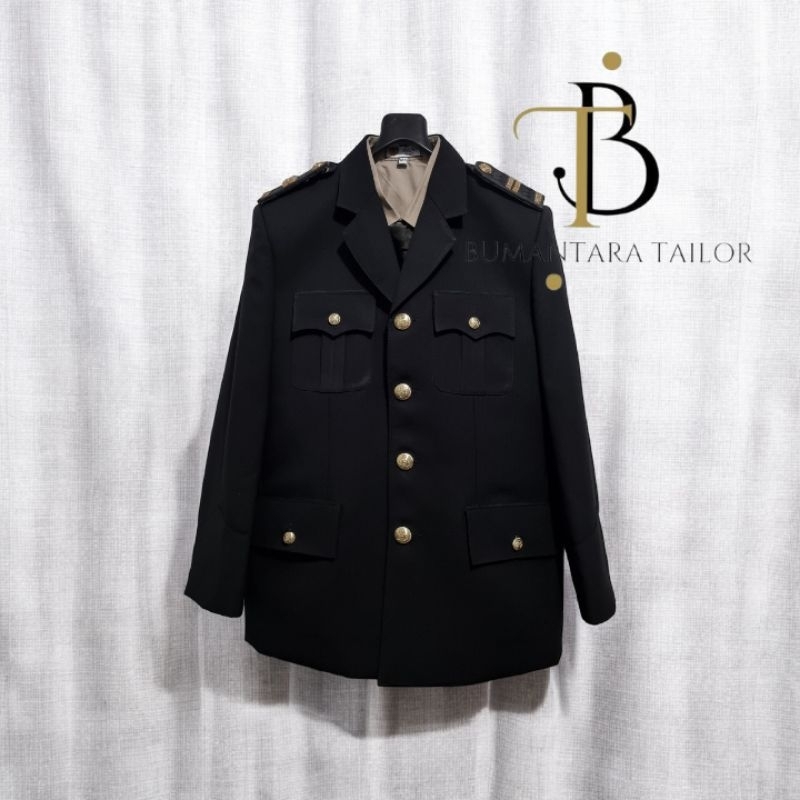 Jual Pakaian Dinas Upacara 1 Polri / PDU 1 Polri 1 stel bahan wool asli ...
