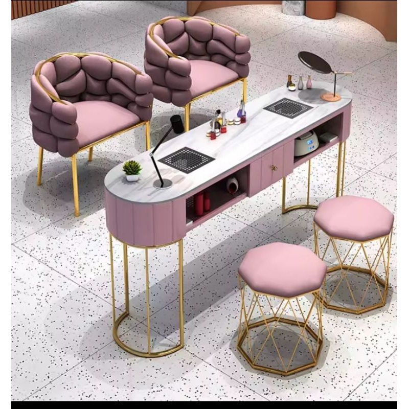 Jual meja nail art salon spa meni pedi cure konsol console foyer besi ...