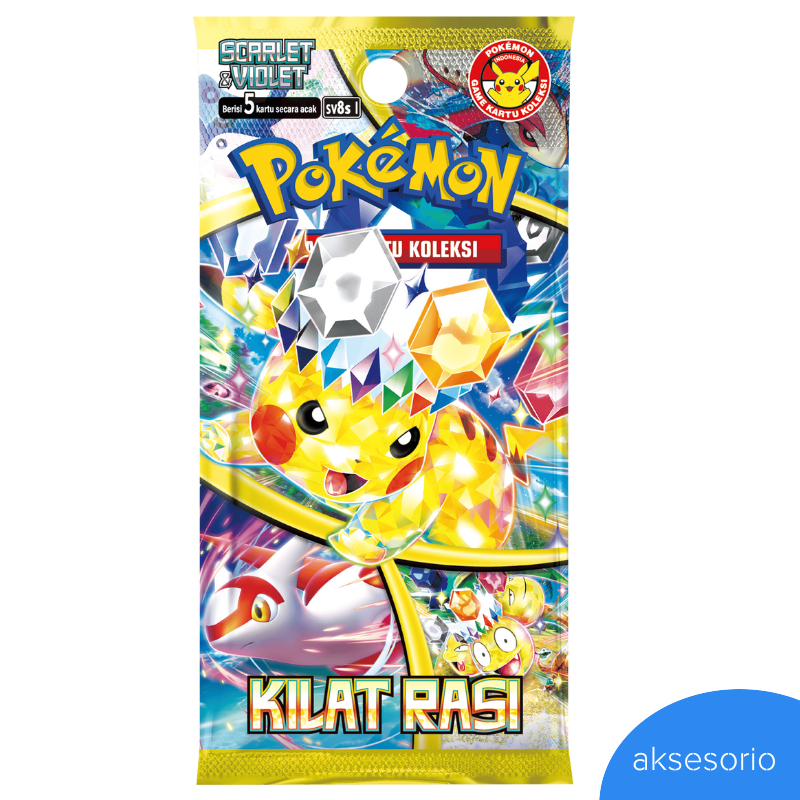 Jual [PROMO] Pokemon TCG Indonesia Seri SV8s Scarlet & Violet Booster Pack Kilat Rasi | Shopee ...