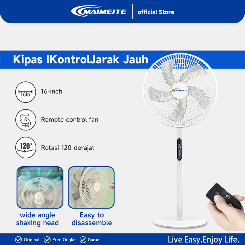 Jual MAIMEITE Kipas 16 Inci/Kipas angin Berdiri/Kipas Listrik Senyap ...
