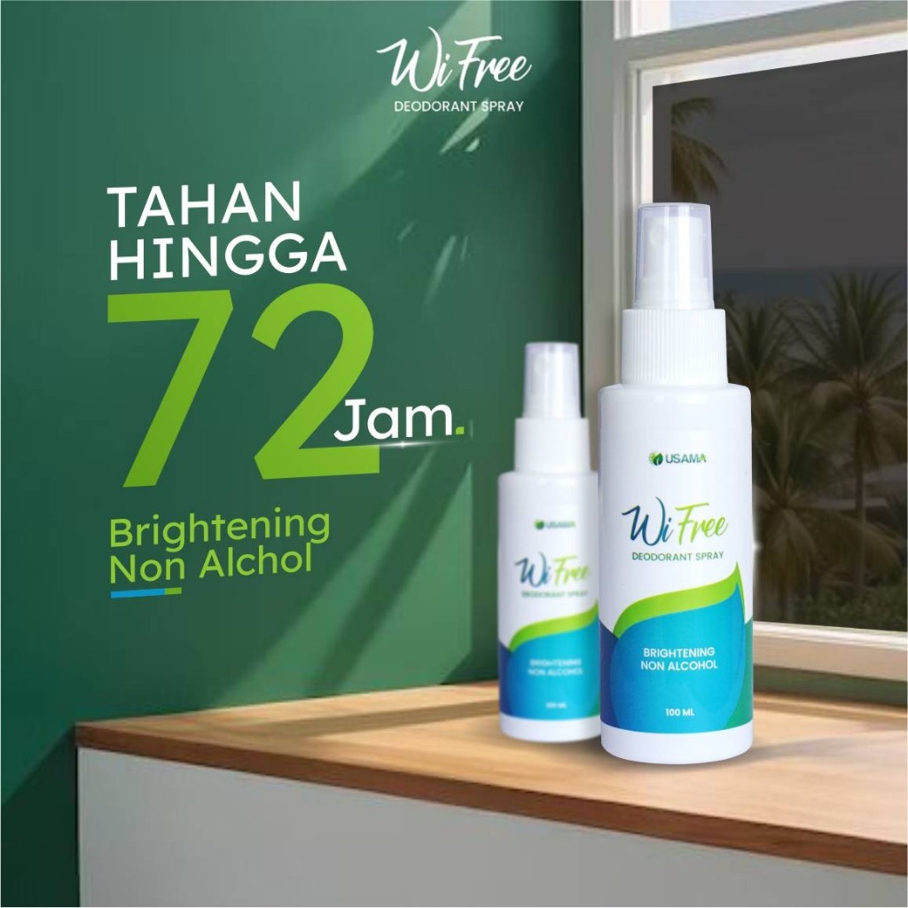 Jual Wifree Deodorant Spray - Brightening Non Alcohol - 100 ML | Shopee Indonesia