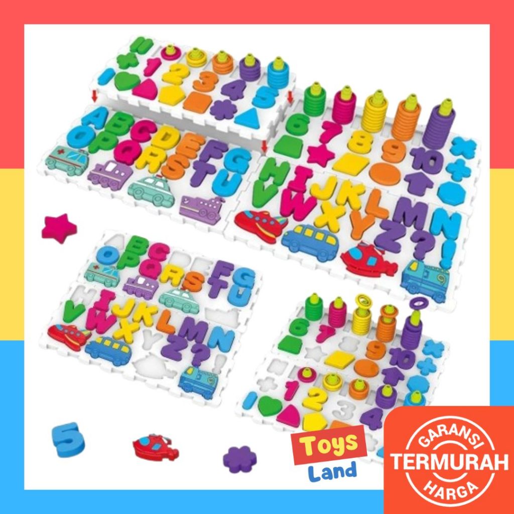 Jual Puzzle Cognitive Board Puzzle Angka Puzzle Huruf Puzzle Alfabet ...