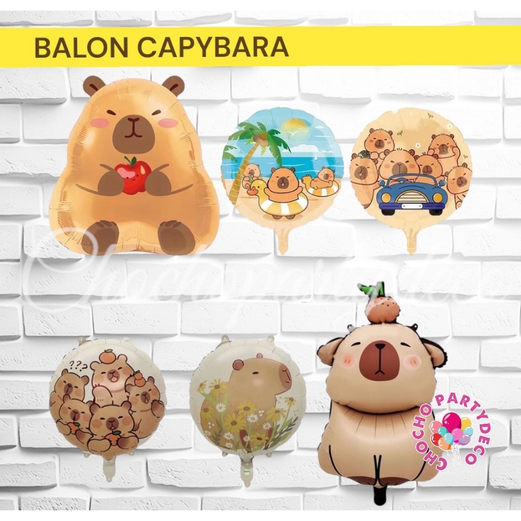 Jual Balon CAPYBARA / Balon Foil Capybara | Shopee Indonesia