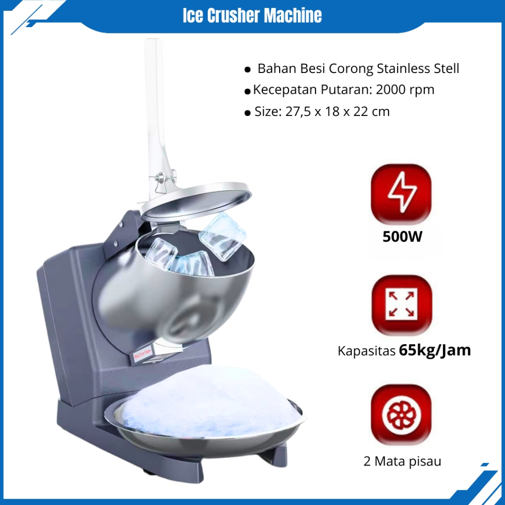 Jual Mesin Es Serut Ice Crusher Alat Serut Es Penghancur Es Batu Dengan ...