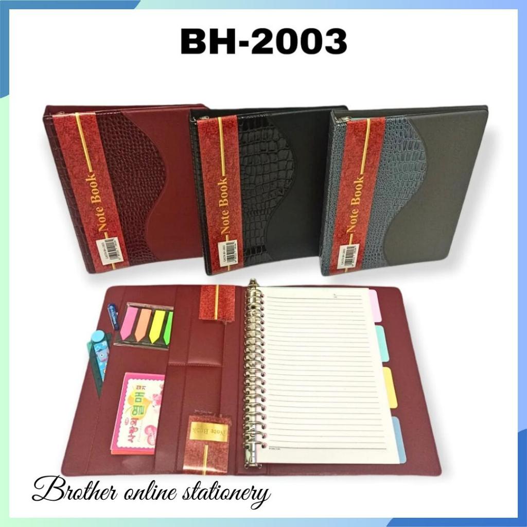 Jual BOS Binder Note Lux A5 Kulit Halus Buku Ring Binder Note Buku Note ...