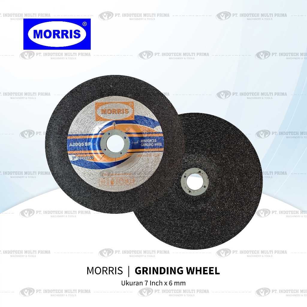 Jual Morris Grinding Wheel A30Q5BF Ukuran 7 Inch x 6 mm - Isi 5 Pcs ...