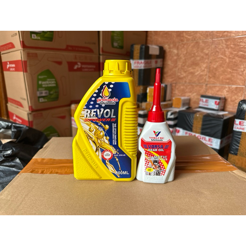 Jual Paket Ganti Oli Motor Matic Revol Power 800Ml & Oli Gear 120 Ml ...