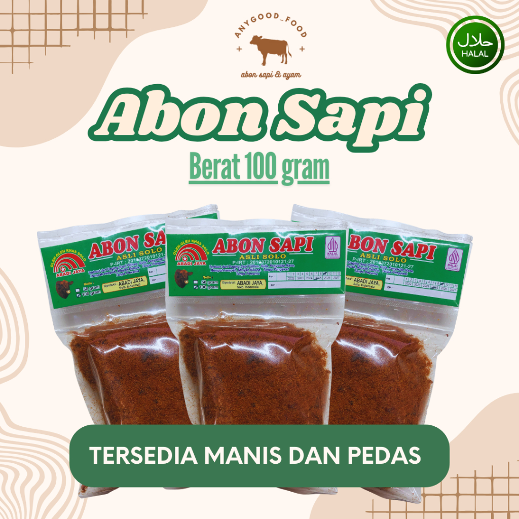 Jual Abon Sapi Asli Solo 100gr | Shopee Indonesia