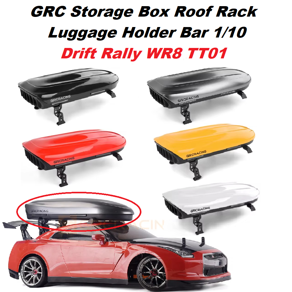 Jual GRC Storage Box Roof Rack Luggage Holder Bar 1/10 Rc Car Drift ...