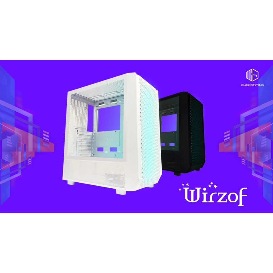 Jual Casing PC Cube Gaming WIRZOF ATX Free 3FAN RGB | Shopee Indonesia