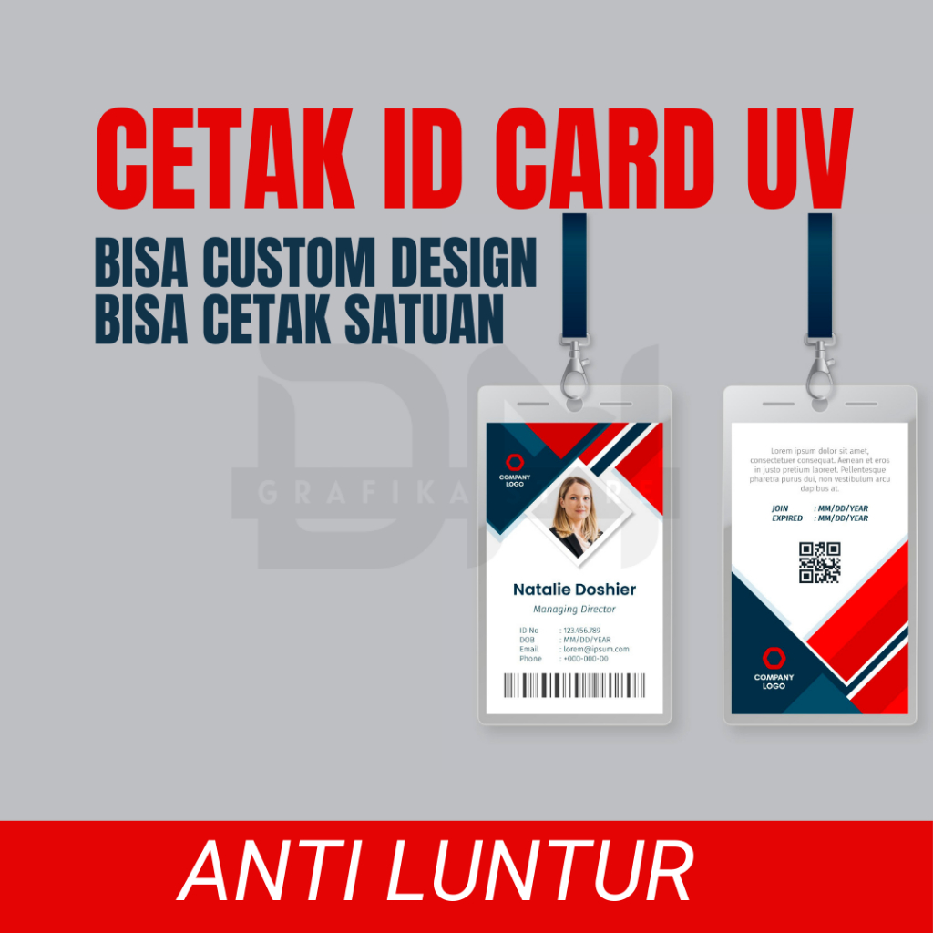 Jual CETAK ID CARD UV FREE CUSTOM | Shopee Indonesia