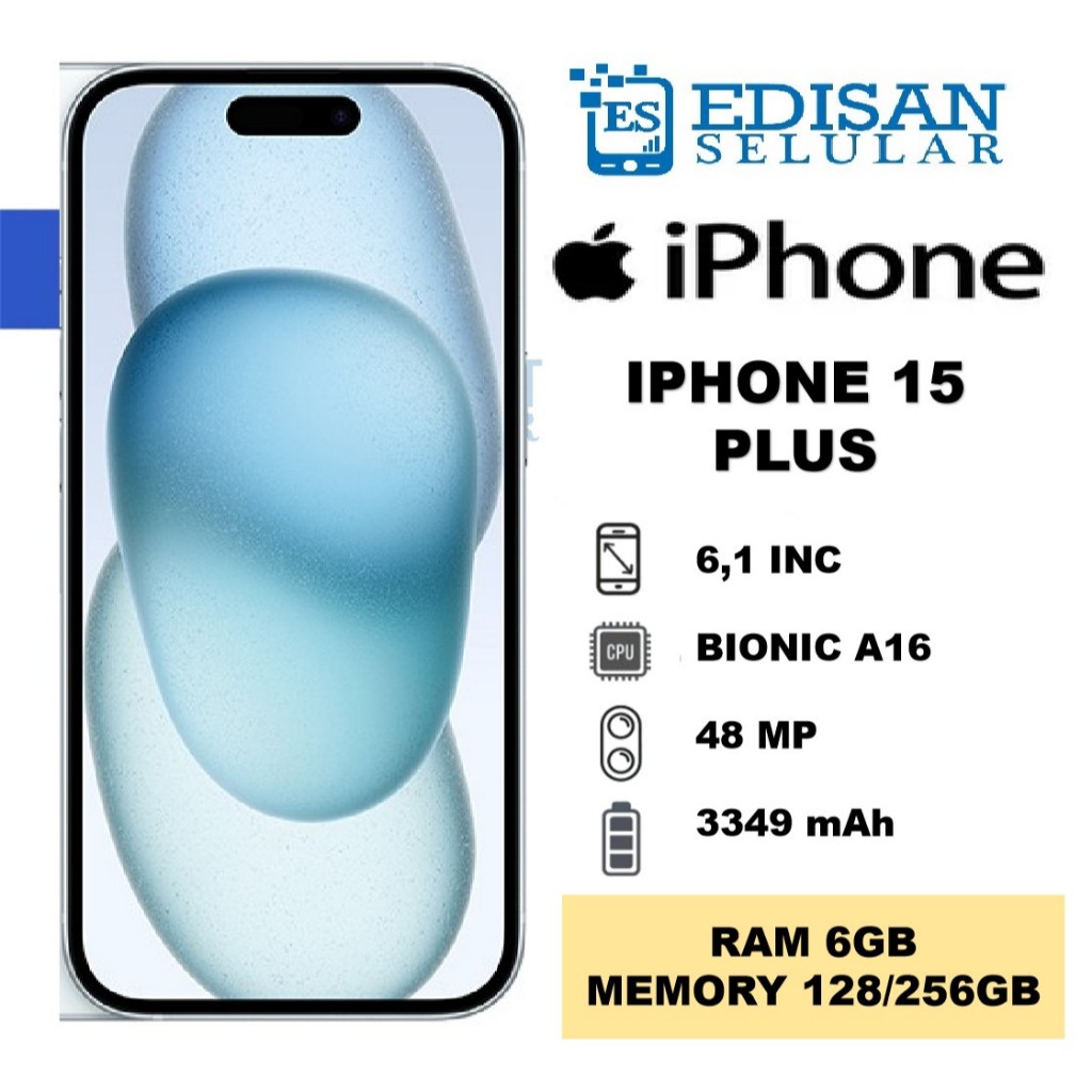Jual iP 15 Plus 128GB Garansi Resmi Indonesia | Shopee Indonesia