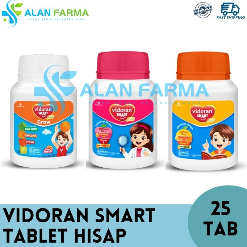 Jual Vidoran Smart Tablet Hisap 25 Tablet Hisap | Vitamin Tablet Hisap ...