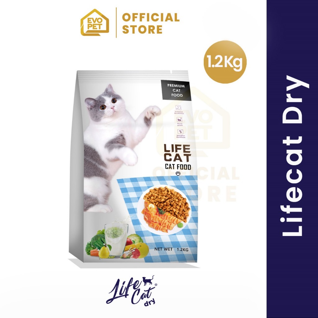 Jual LIFE CAT Premium Dry Food 1.2 Kg | Shopee Indonesia