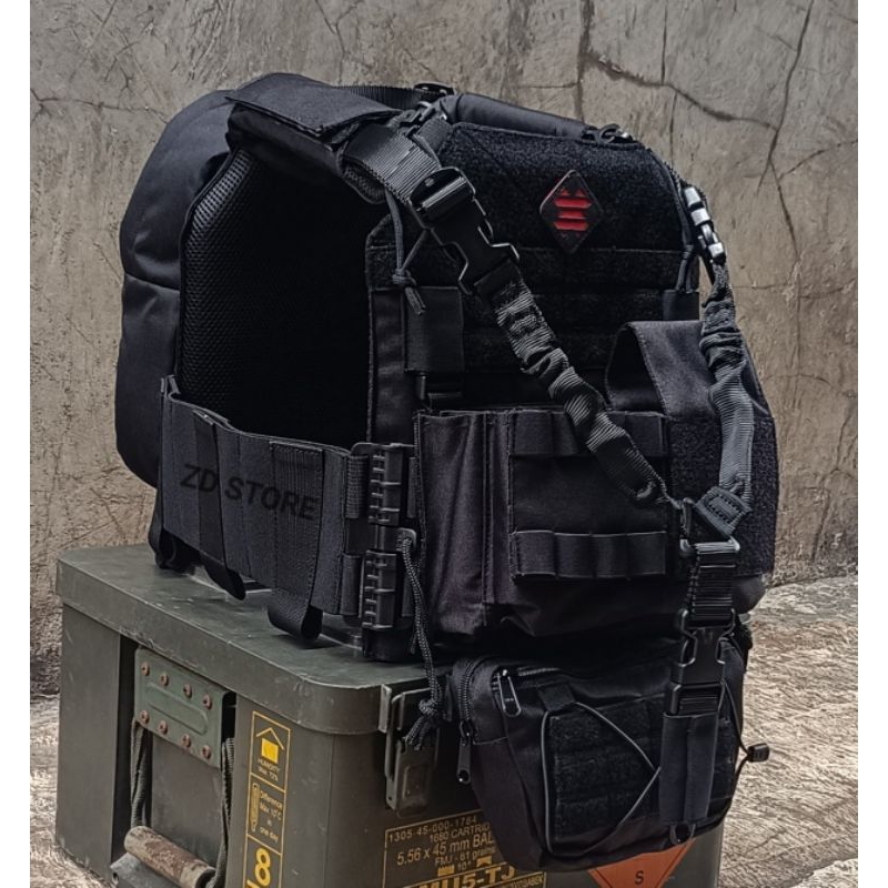 Jual Body Vest TACTICAL BLACK WARIOR GEN 2 FULL SET/Body Vest TACTICAL ...