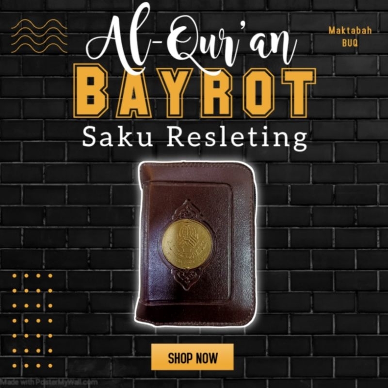 Jual AlQuran Bayrot Saku Al-Qur'an Bayrot Kecil Rasm Utsmani Resleting ...