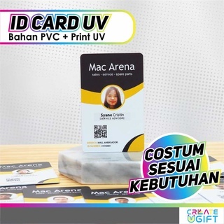 Jual CETAK ID CARD/ NAME TAG CUSTOM PRINT UV BAHAN PVC | Shopee Indonesia