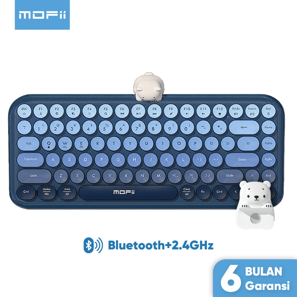 Jual MOFii Keyboard Wireless Bluetooth + 2.4G Cute baterai gratis ANNI ...