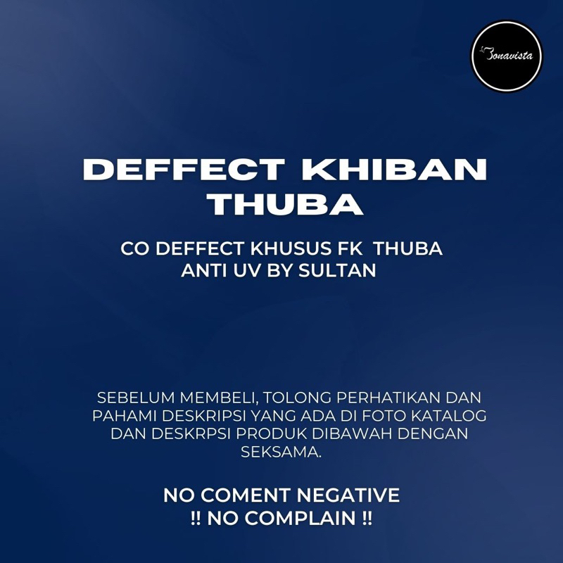 Jual Bonavista - !! DEFFECT KHIBAN THUBA !! Deffect Khimar Bandana bahan Thuba Anti Uv By Sultan ...