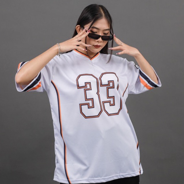 Jual Jersey oversize simple basic nfl 33 / jersey rugby / jersey ...