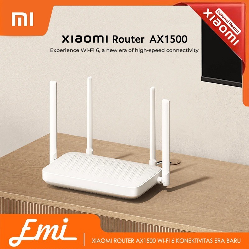 Jual Mi Router AX1500 Wi-Fi 6 Jaringan Up to 1500 Mbps Mesh System Dual ...
