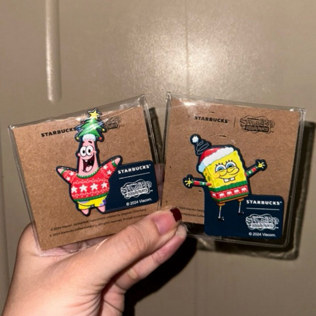 Jual Starbucks x Spongebob Fridge Magnet Holiday 2024 Limited Edition ...